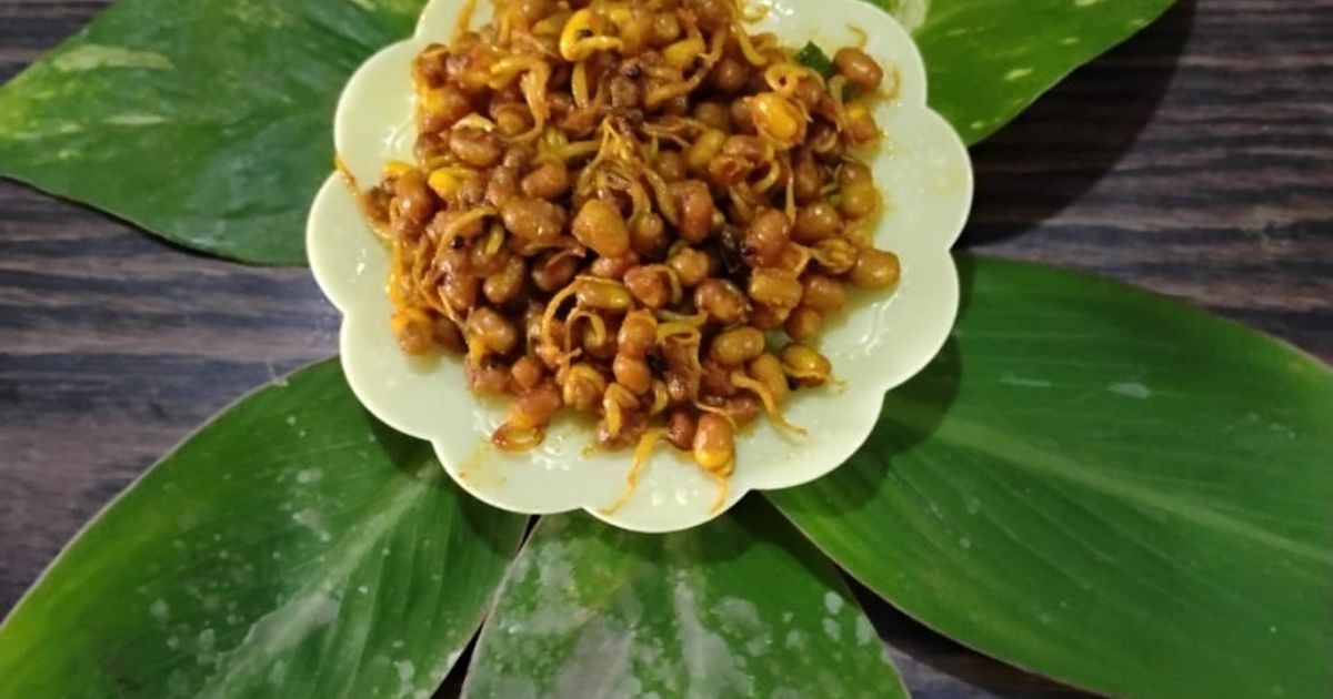 Sprouted Mung Sabzi Recipe by Heena Jani - Cookpad