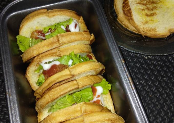 Resep Burger Taco Roti Tawar oleh Siti Jubaidah - Cookpad