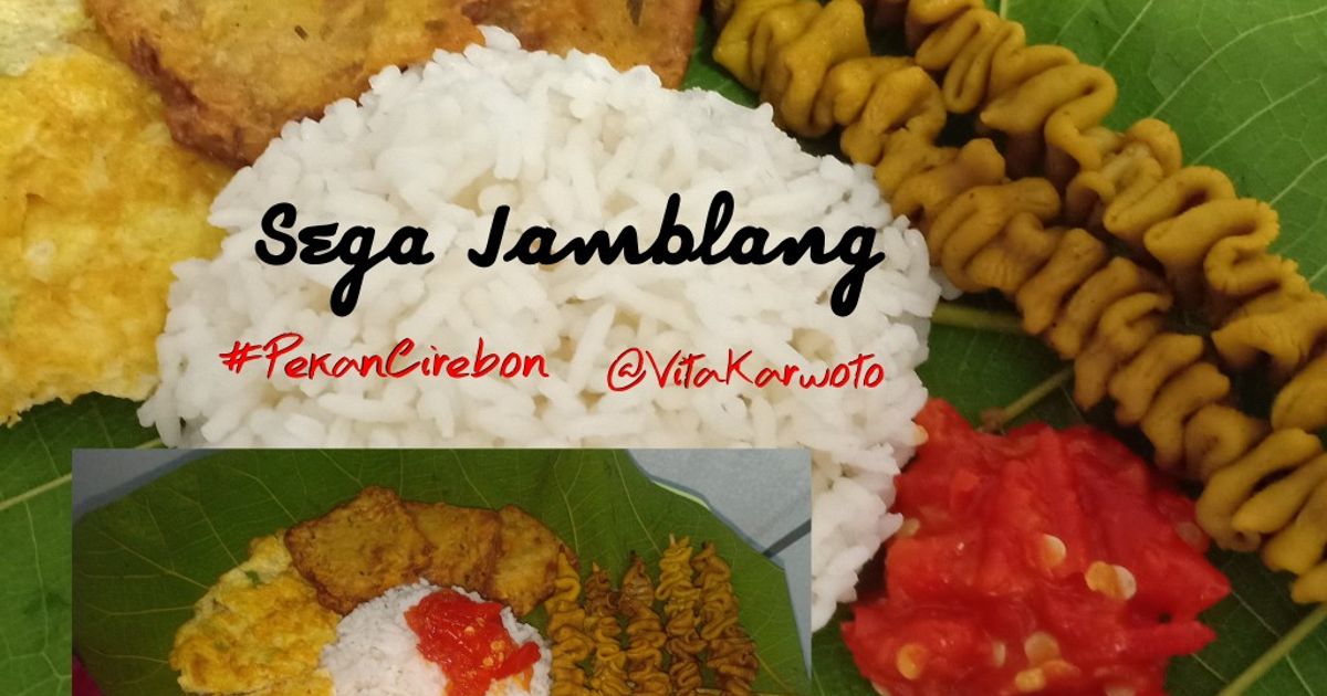 Resep Sega Jamblang / Nasi Jamblang Khas Cirebon oleh Vita Karwoto ...