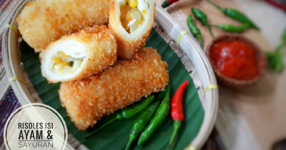 Resep Risoles Isi Ayam & Sayuran oleh Nayarra's Kitchen - Cookpad