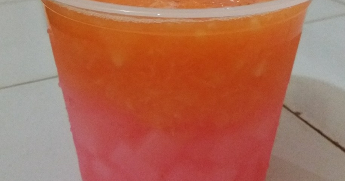 Resep Es Melon Serut Nata De Coco In Fruit Punch Syrup oleh Fransciska ...
