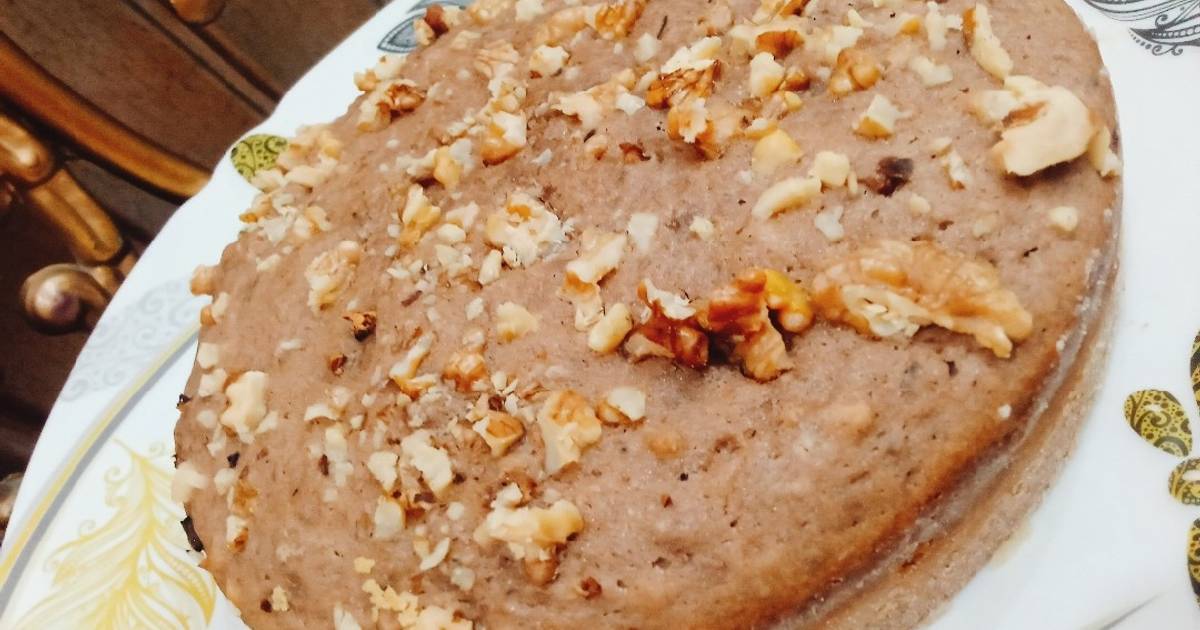 Eggless banana walnut tea cake Recipe by Noor Ul Ann - Cookpad