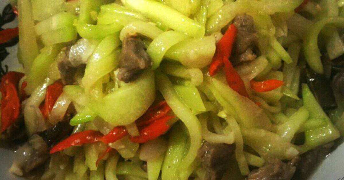 8 resep cah labu siam sapi saus tiram enak dan mudah - Cookpad