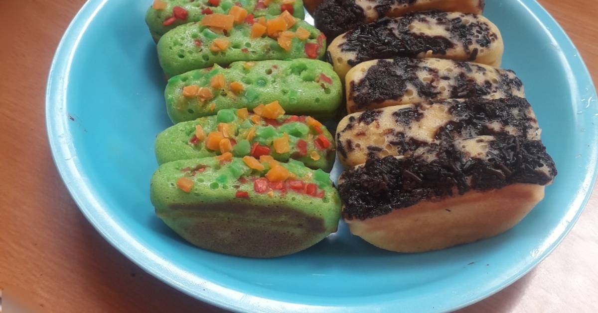 Resep Pukis Pandan vanilla, enak lembutt berserat dan bersarang 💚💛 oleh Yulia Dewi - Cookpad