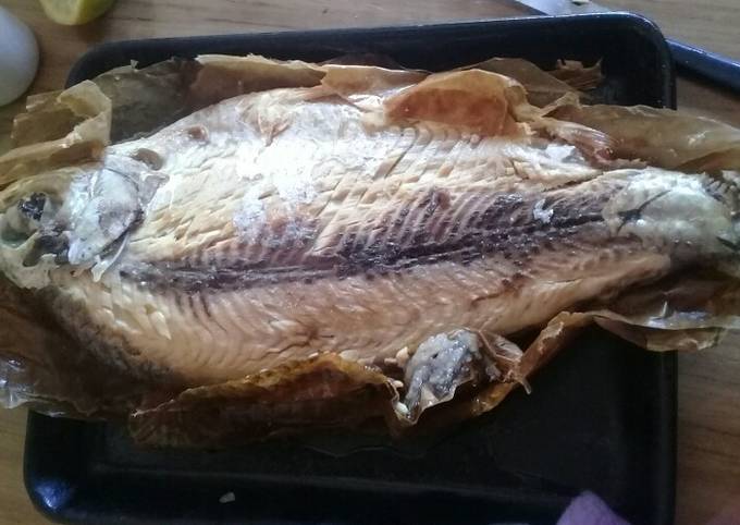 Sábalo relleno a la parrilla Receta de Ali Almada - Cookpad