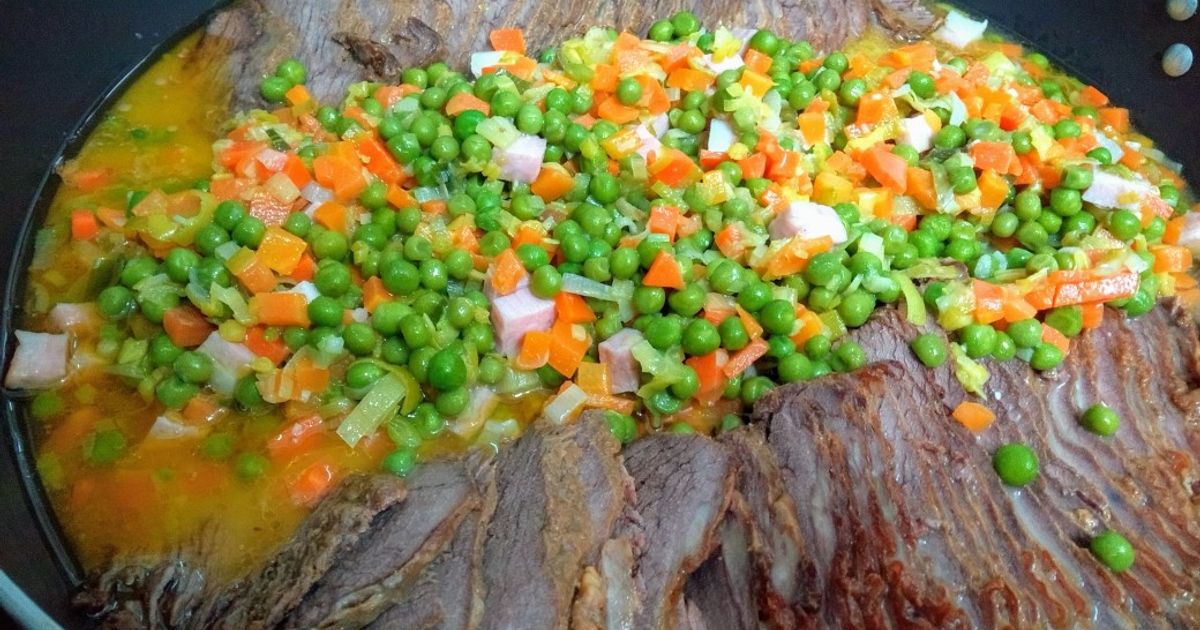 Colitas De Cuadril C/ Guarnición Colorida Receta de Maria Beatriz Perez ...