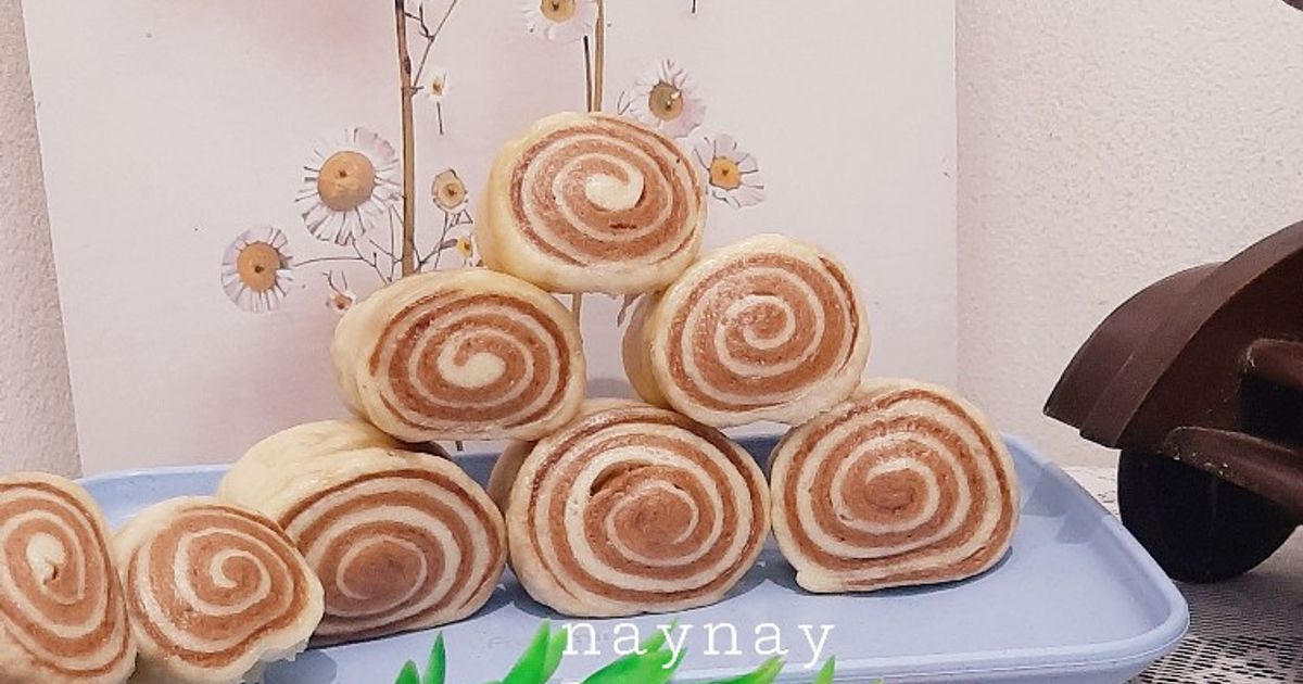 Resep Mantao Spiral (Swirl Mantou) oleh NayNay - Cookpad
