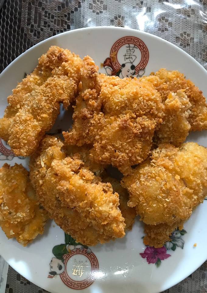 Resep Dori fillet krispi tepung roti oleh Shafira - Cookpad