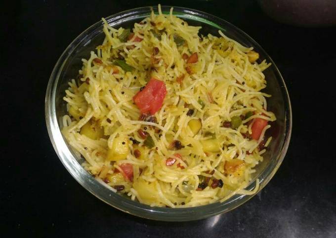 Semiya upma | Lemon vermicelli recipe Recipe by Priya Jain - Cookpad