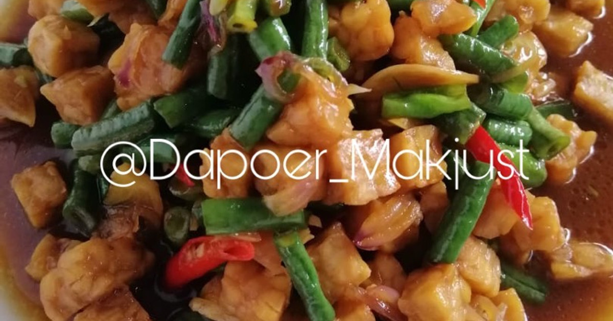 Resep Oseng Oseng Tempe Kacang Panjang oleh Dapoer_Makjust - Cookpad