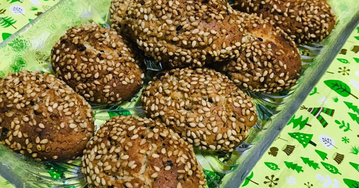 Sesame cookies Recipe by salma - Cookpad