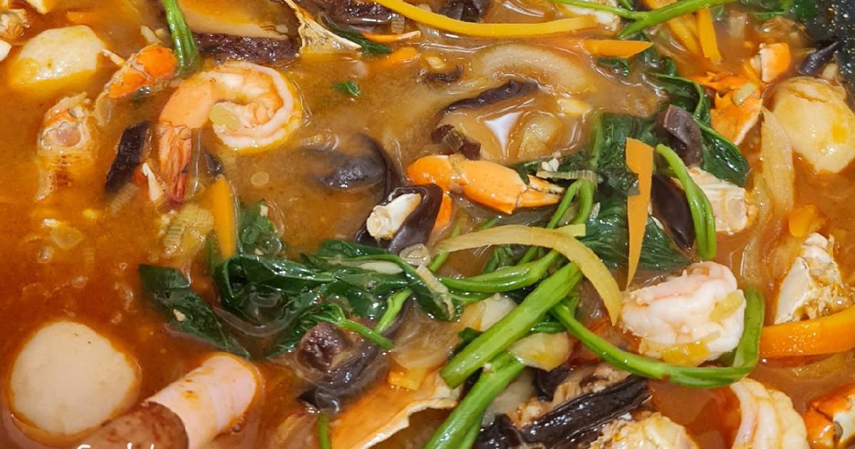 Resep Jjampong (mie seafood pedas) oleh rika rayung - Cookpad