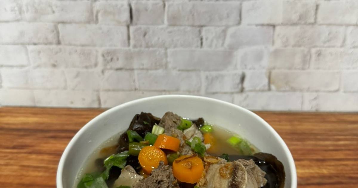 30 resep sup tulang sapi jamur kuping enak dan mudah - Cookpad