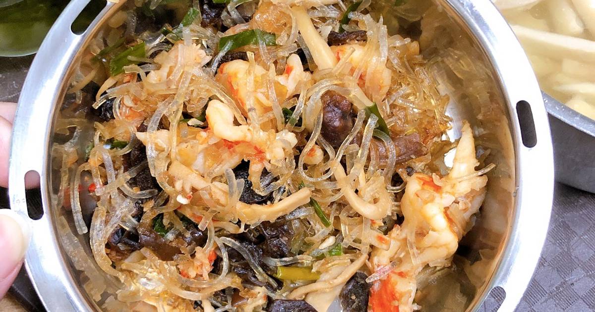 Cách Làm Món Miến xào tôm, nấm đùi gà của Thái Huyền - Cookpad