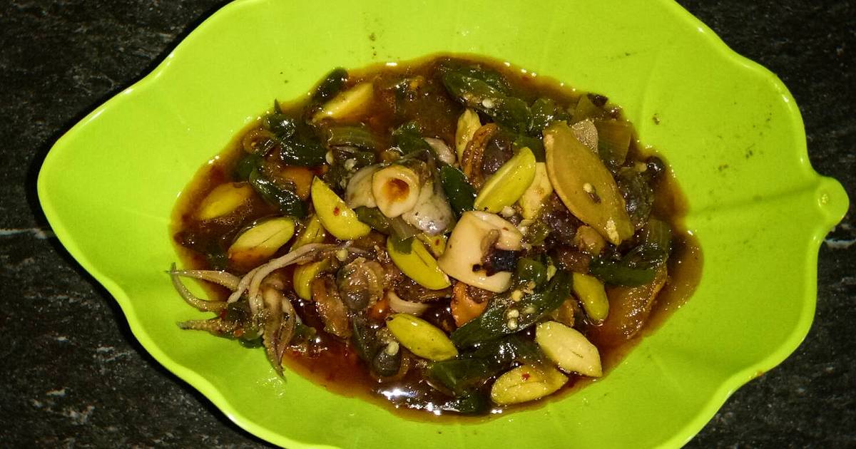 Resep Tumis tauco cumi+kerang Pedas oleh Andrea - Cookpad