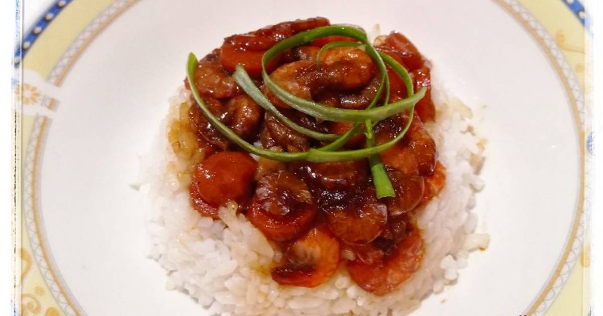 12 resep nasi tim daging udang enak dan mudah - Cookpad