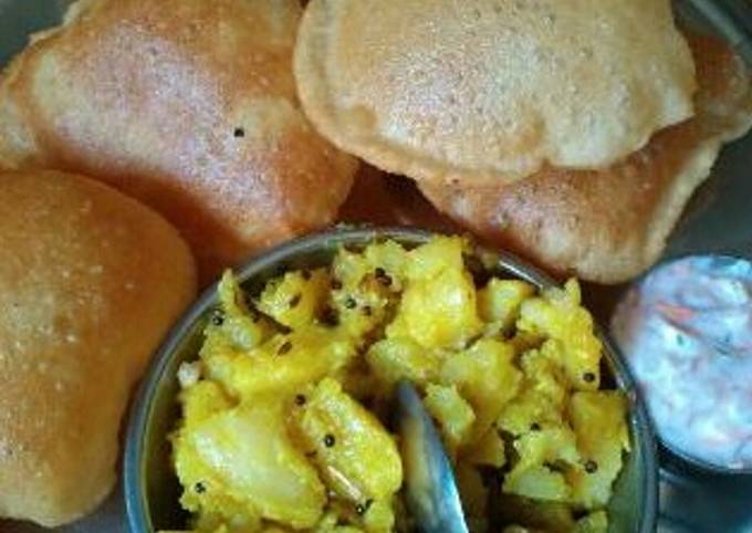 Puri bhaji Recipe by Shubhangi Asabe Katkar - Cookpad