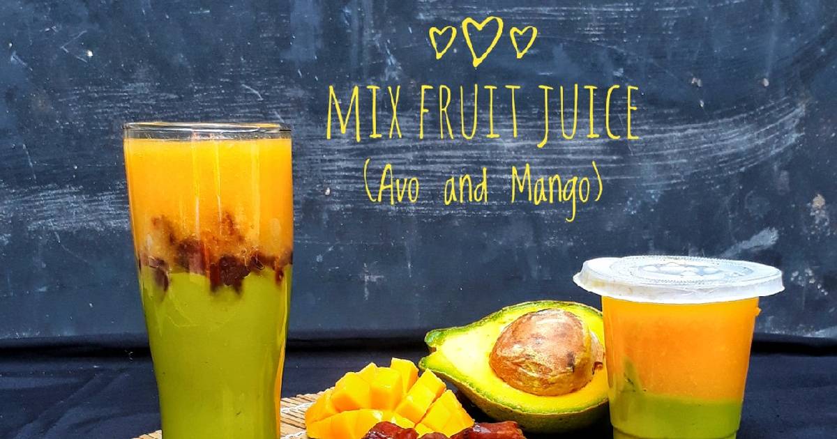 Resep Mix Fruit Juice (Avo and Mango) 🥤 oleh Yerda Fahrana 예르다 파흐라나 ...