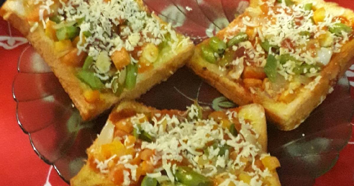 Resep Pizza Sayur Roti Tawar oleh Mumut Moment - Cookpad