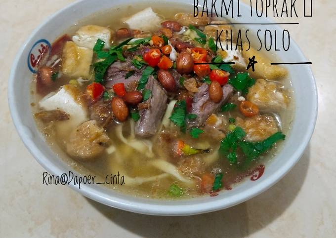 Resep BAKMI TOPRAK khas Solo Versi my mother oleh Rina - Cookpad