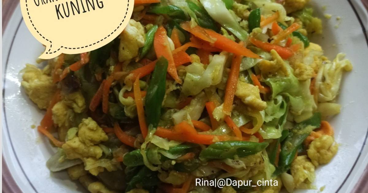 22 resep tumis buncis telur orak arik bumbu kuning enak dan mudah - Cookpad