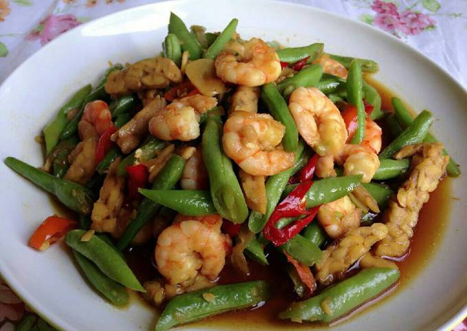 Resep Tumis Buncis Udang Tempe oleh Zyvara S. Early - Cookpad