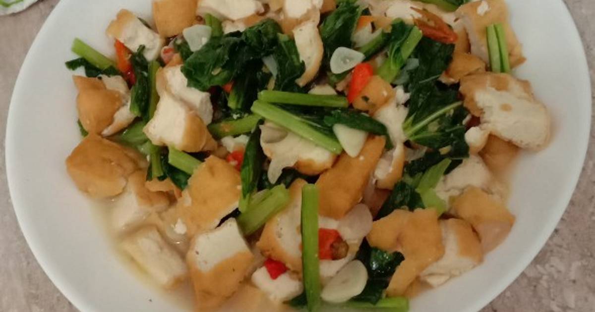 14 resep tumis sawi ijo tahu coklat enak dan mudah - Cookpad