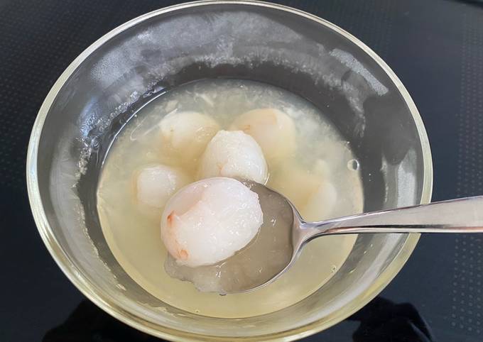 Lychees in Syrup (Thai Dessert) Recipe by Pakprawee - Cookpad