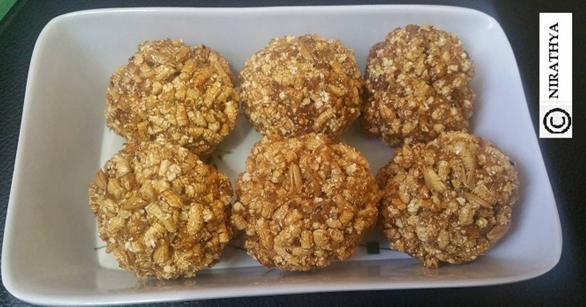 Pelalu / Parched Grain/Fried paddy Laddu Recipe by Abhi - Cookpad