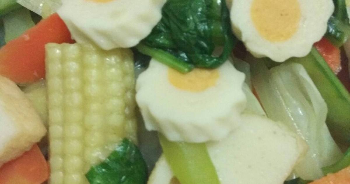 Resep 5. Capcay Sayur Bakso oleh suryani - Cookpad