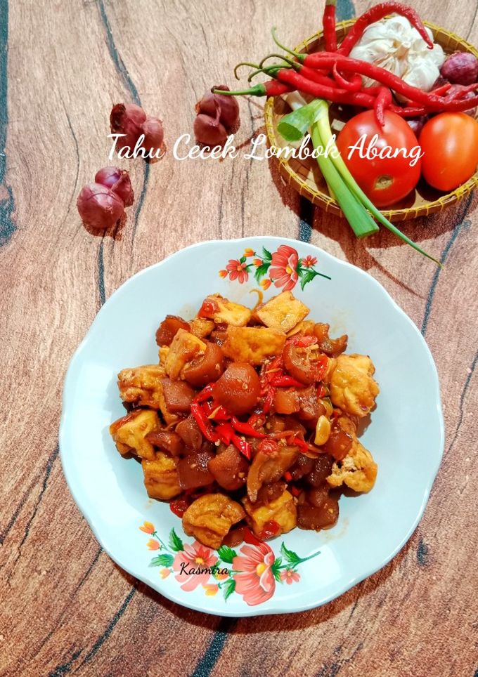 Resep Tahu Cecek (Kulit Sapi/ Kikil) Lombok Abang oleh KasMira - Cookpad