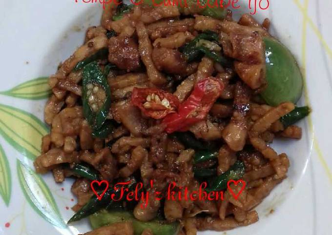 Resep Tempe & cumi cabe ijo oleh Fely - Cookpad