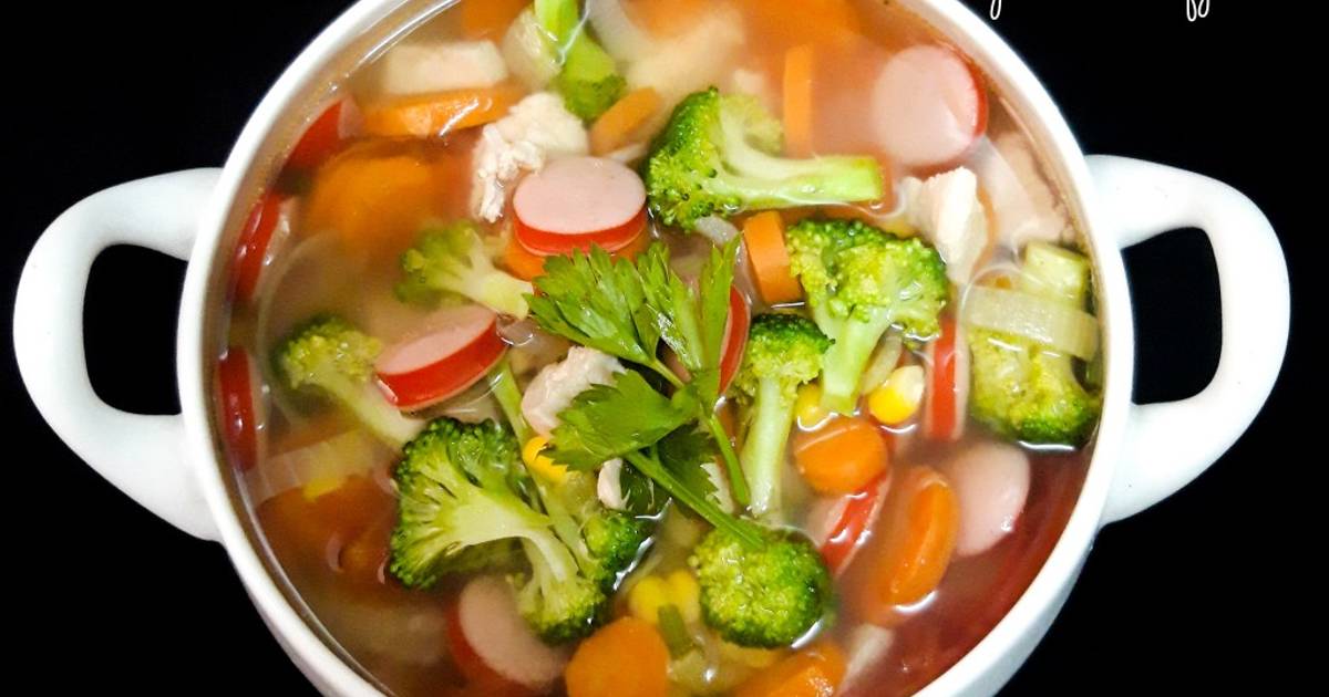 Resep Chicken Soup simple oleh Tresna - Cookpad