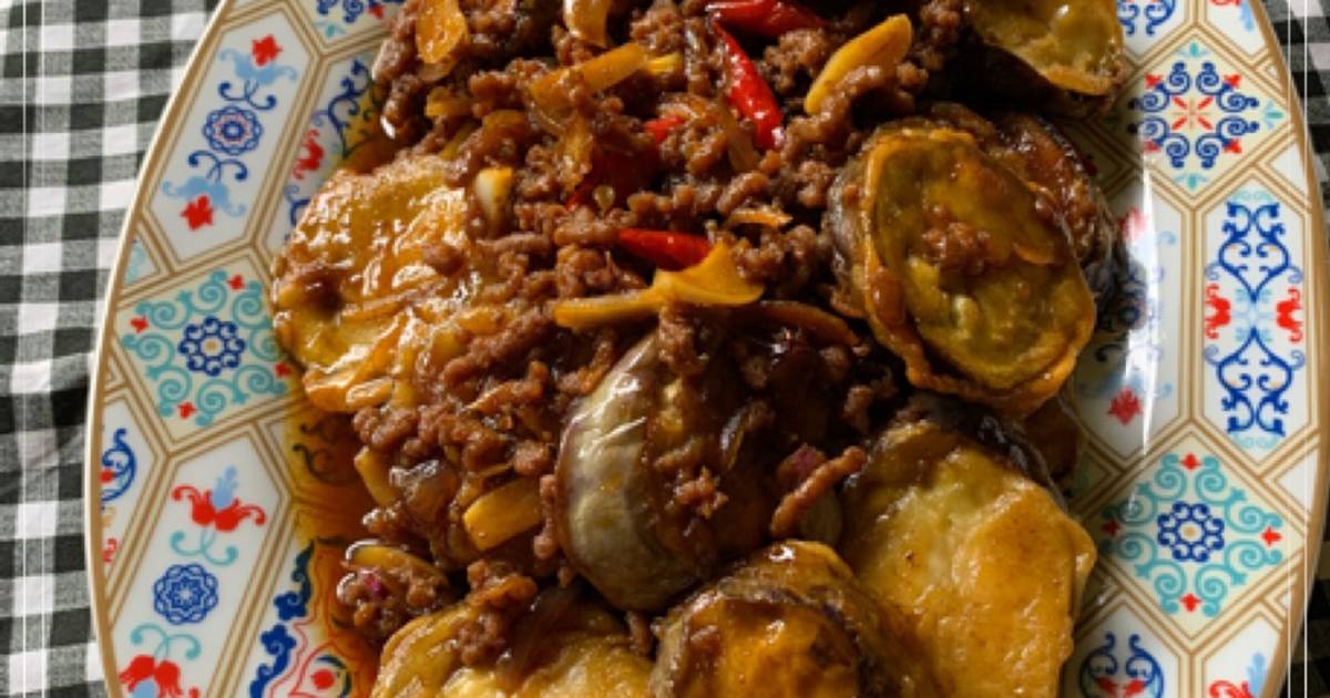 Resep Terong crispy daging giling oleh Ambar HP - Cookpad