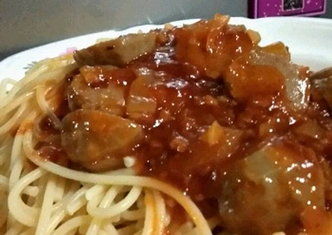 Resep Spaghetti Bolognese Bakso oleh Nova Risky Anriani - Cookpad
