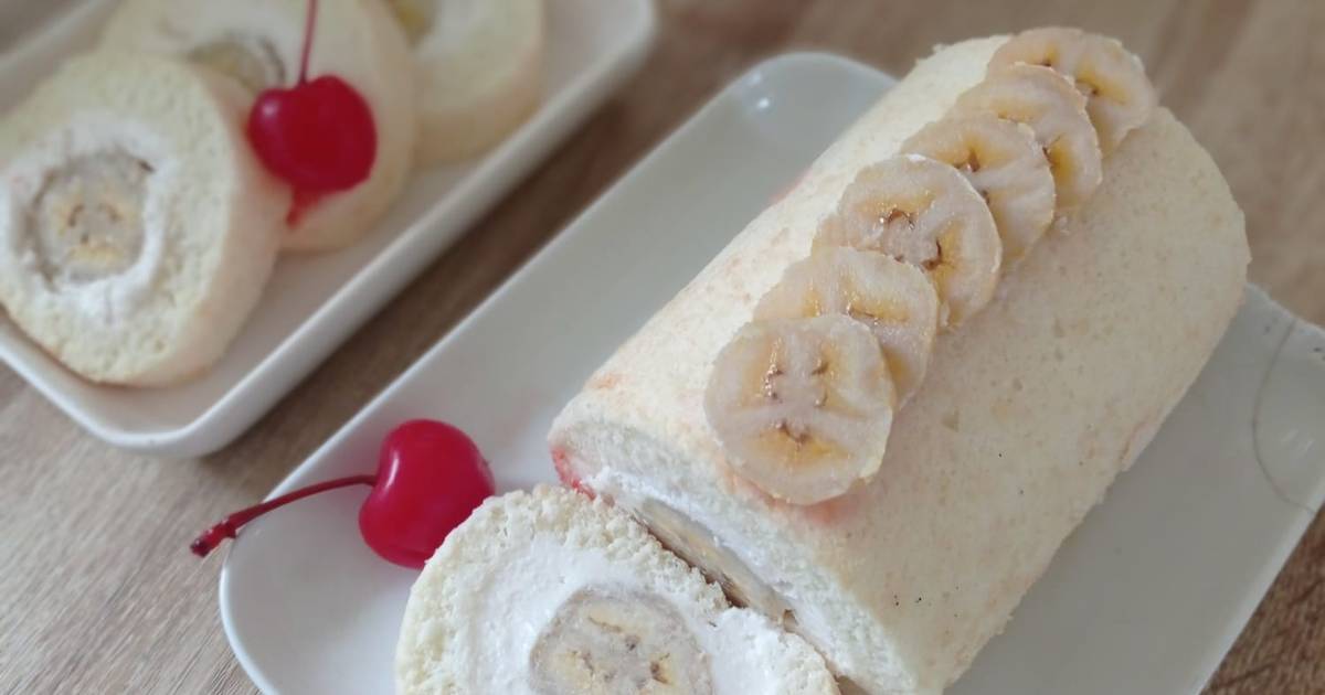 Resep Bolu Gulung Kolak Pisang oleh Indah Mei - Cookpad