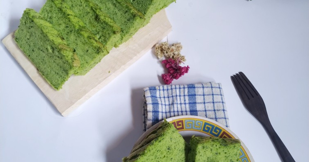 Resep Spinach Ogura Cake (Ogura Bayam Oven Tangkring) oleh Indah ...
