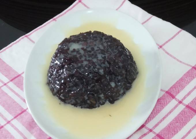 Resep Cemilan Ketan Hitam Siram SKM Putih oleh RA Laksitoresmi Indriati ...