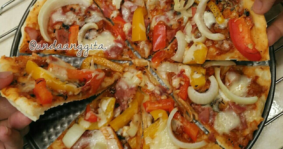 119 resep pizza tipis daging enak dan mudah - Cookpad