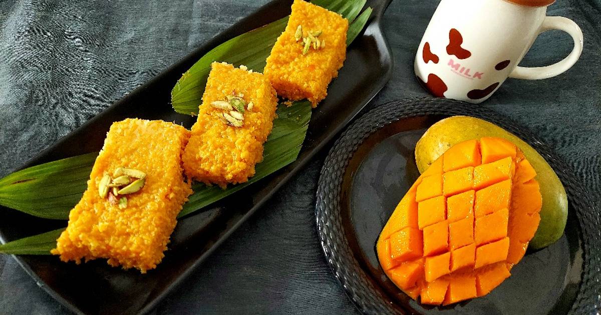 Mango Milk Cake Recipe by Geeta Godhiwala - Cookpad