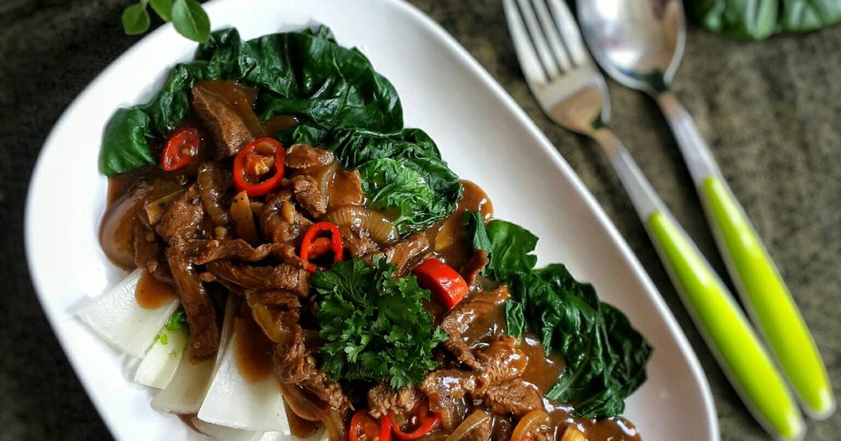 524 resep sawi sendok lada hitam enak dan mudah - Cookpad