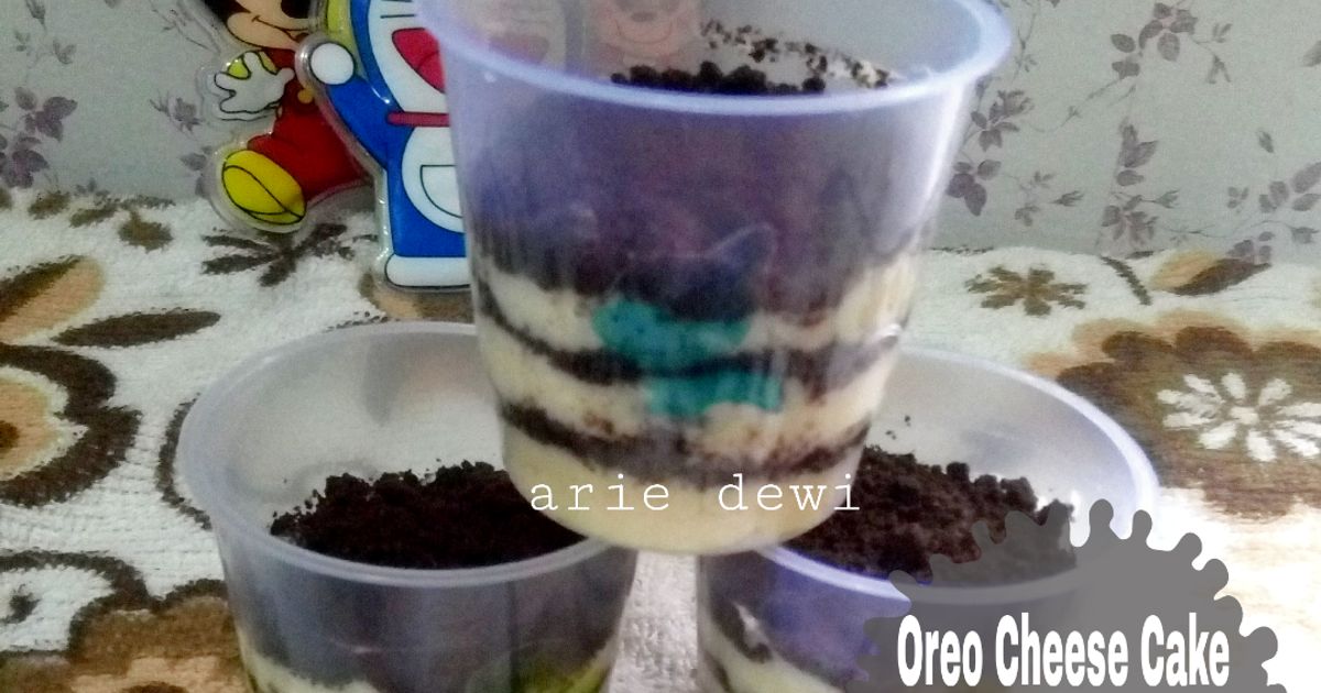 Resep Oreo Cheese Cake (Cheese Cake Lumer) Cemilan oleh arie dewi - Cookpad