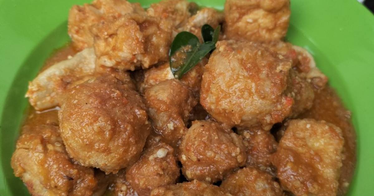 Resep Bakso / Pentol Mercon Pedas Ndower oleh wiwik hendRiani kitchen - Cookpad