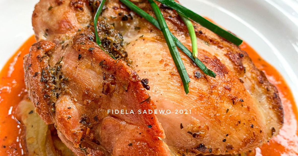 Resep Mexican Chicken With Potato Rosti oleh Fidela Sadewo - Cookpad