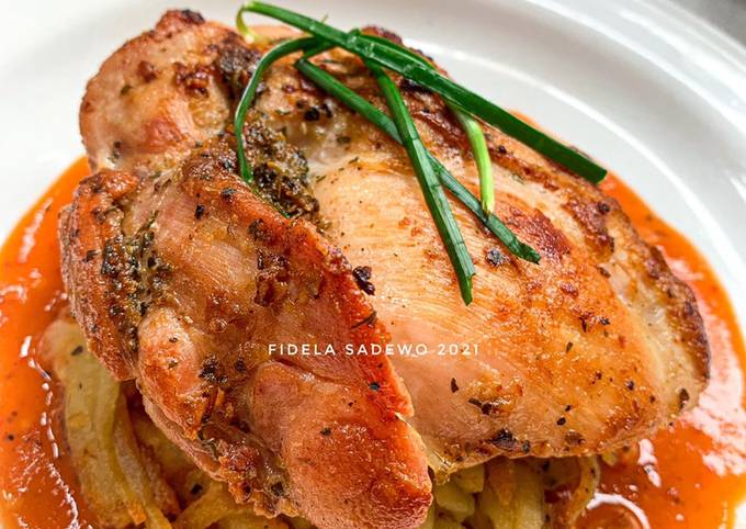6 Cara Membuat Mexican Chicken with Potato Rosti yang Mudah ...