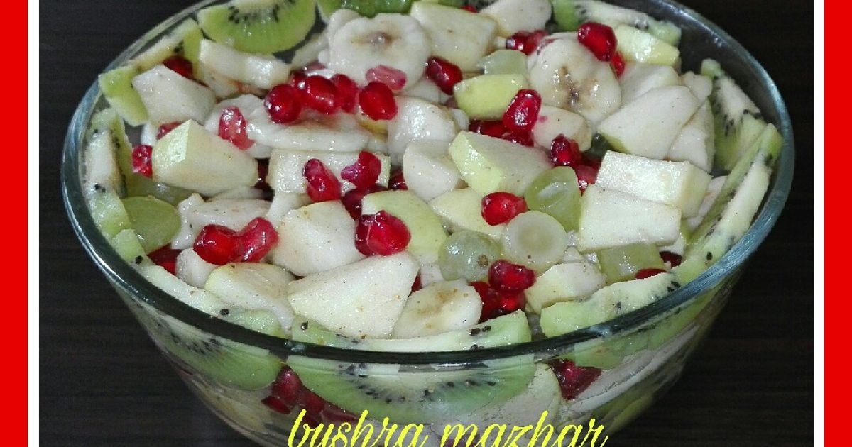 Mixed Fruit Chaat Recipe by Bushra Mazhar - Cookpad