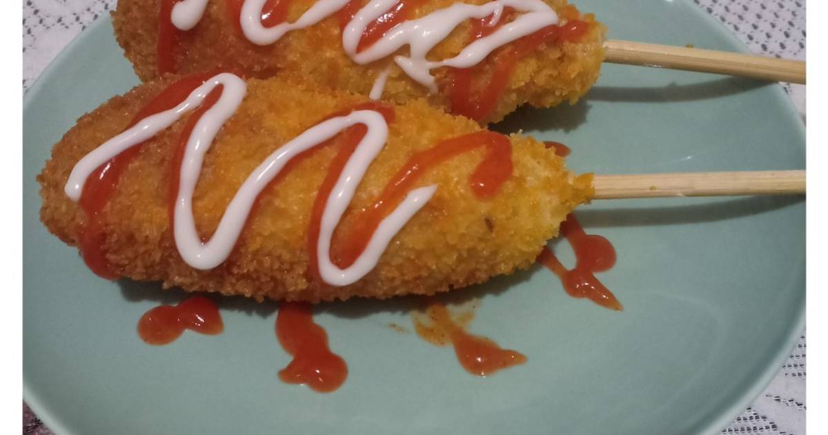 Resep Corn dog sosis mozarella 🌿 oleh Anggita - Cookpad
