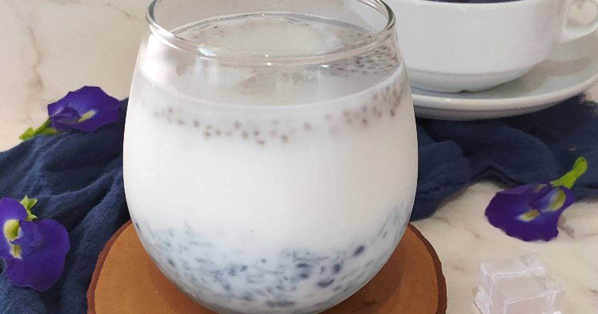 Resep Es Sagu Jelly Telang oleh Rahayu Sartika Br. Sembiring - Cookpad