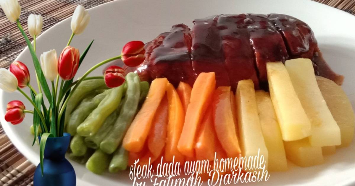 Resep Steak Dada Ayam Home Made oleh Fatimah Djarkasih - Cookpad