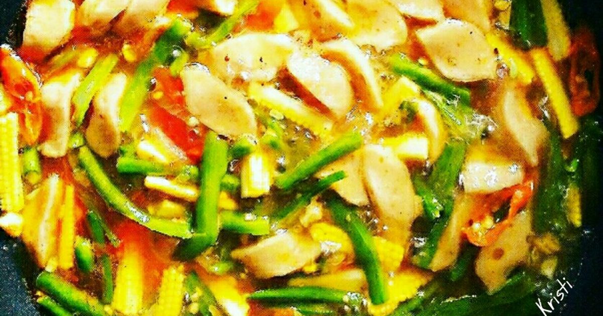Resep Capcay Baby Corn Buncis Saos Tiram oleh Little Plate (Kurwinda ...